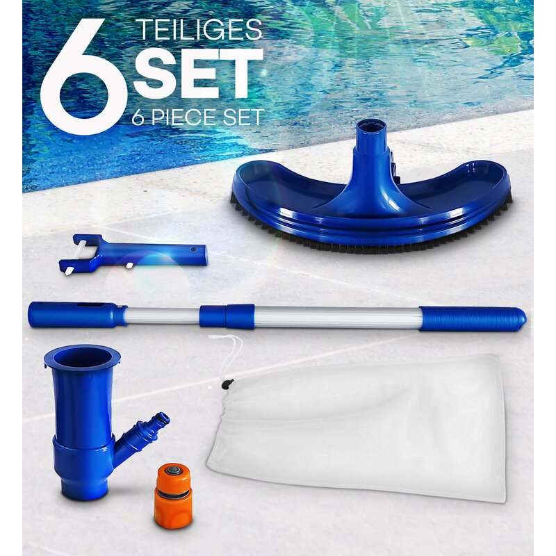 tillvex Pool Bodensauger Set | Poolsauger mit Saugbürste Teleskopstan ...